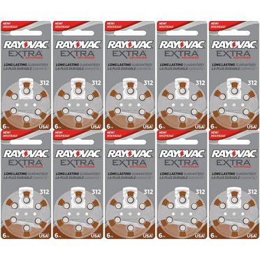 Rayovac Proline Advanced Mercury-Free Hearing Aid Batteries, Box - 48 ...