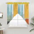Abstract Painting Swag Valances for Windows 36 inches Long, Art Style ...