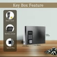 WeHere 16 Key Lock Box, Smart Wall Mount Key Cabinet for House, Hotel ...