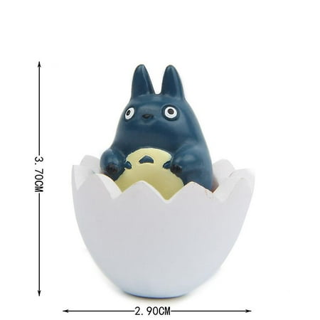 Anime Cartoon Eggshell My Neighbor Totoro Action Toy Figures Miniature ...