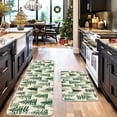 Christmas Kitchen Mat Set of 2 Watercolor Cedar Forest Kitchen Floor ...