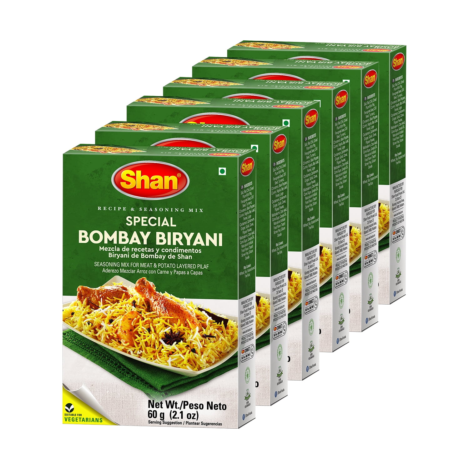 Click here for Shan Biryani Bombay Premium  60g (Pack Of 6) prices