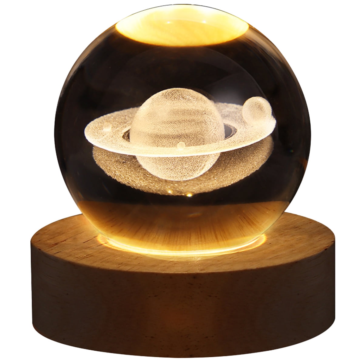 CIYAPED Crystal Ball Night Astronomy Night Lamp Creative 3D Glowing ...