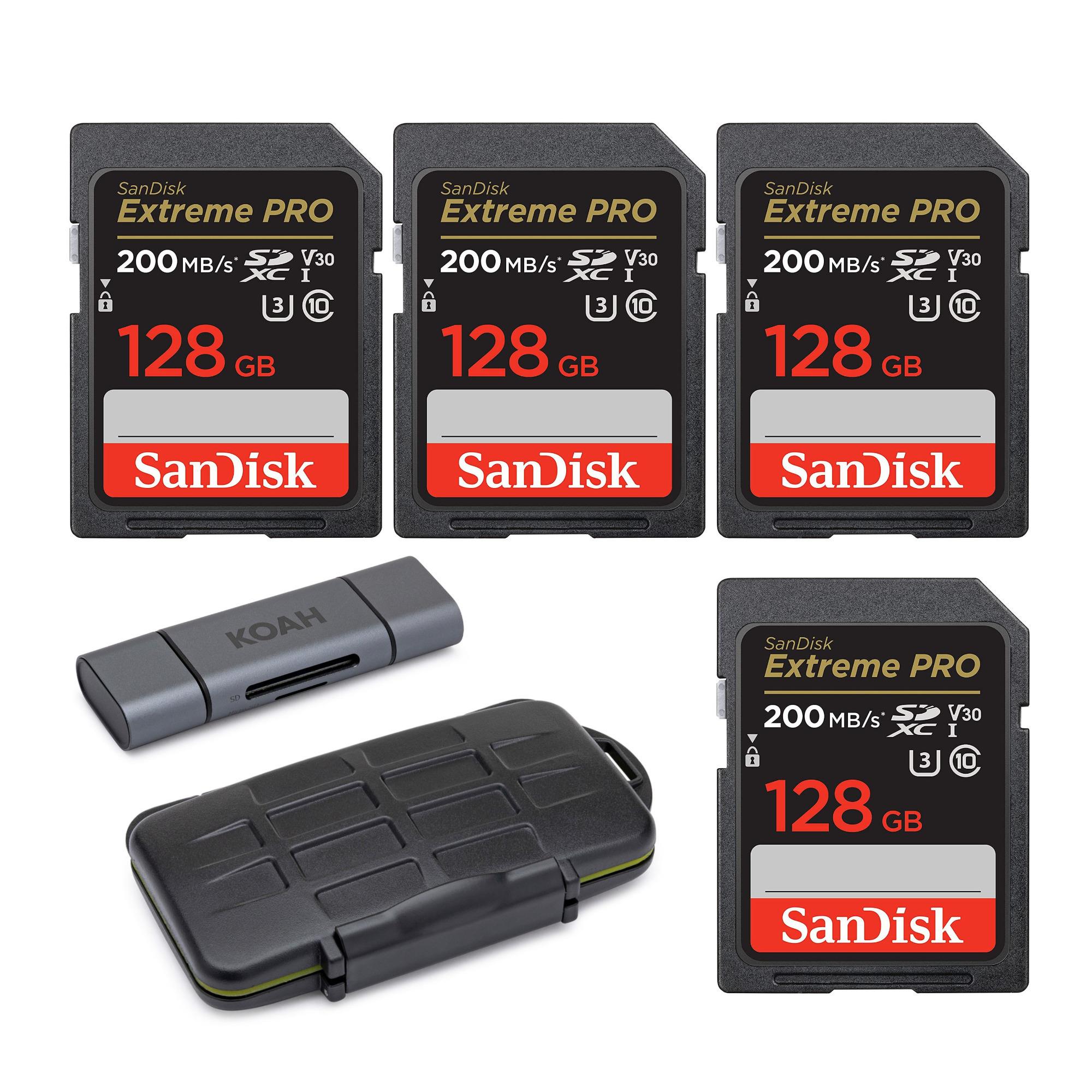 SanDisk Professional 128GB Extreme PRO 200MB/s SDXC UHS-I Memory Card ...