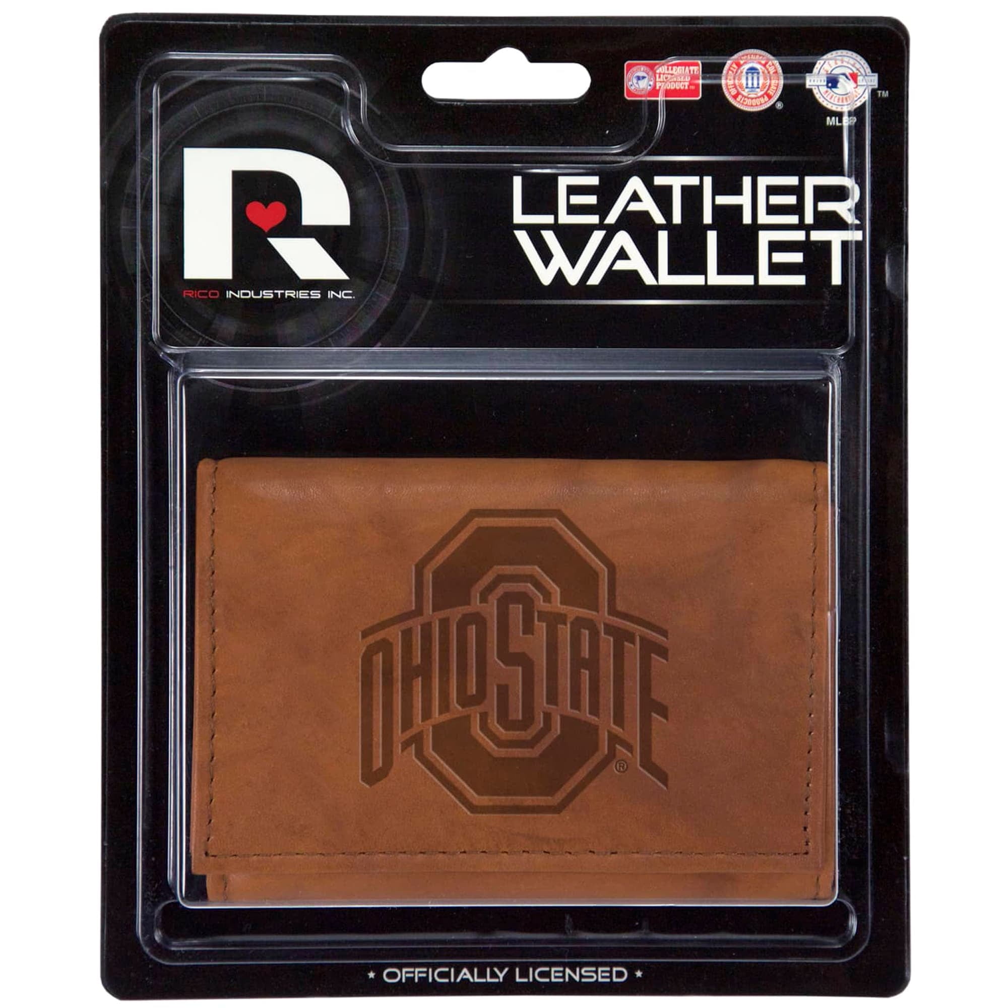 Rico NCAA Ohio State Embossed Leather Trifold Wallet - Walmart.com