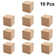 10pcs Kraft Paper Packing Box Storage Case Brown Gift Boxes with Lids ...