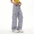 2026 Summer Cargo Pants for Women With Pocket Pull Rope Breath Sports ...