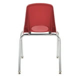 ECR4Kids Set of 5 18" Seat Height Stack Chair Chrome Legs Swivel Glide ...