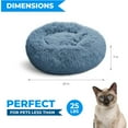 Cat Beds for Indoor Cats, Orthopedic Soft Fluffy Round Calming Pet Bed ...