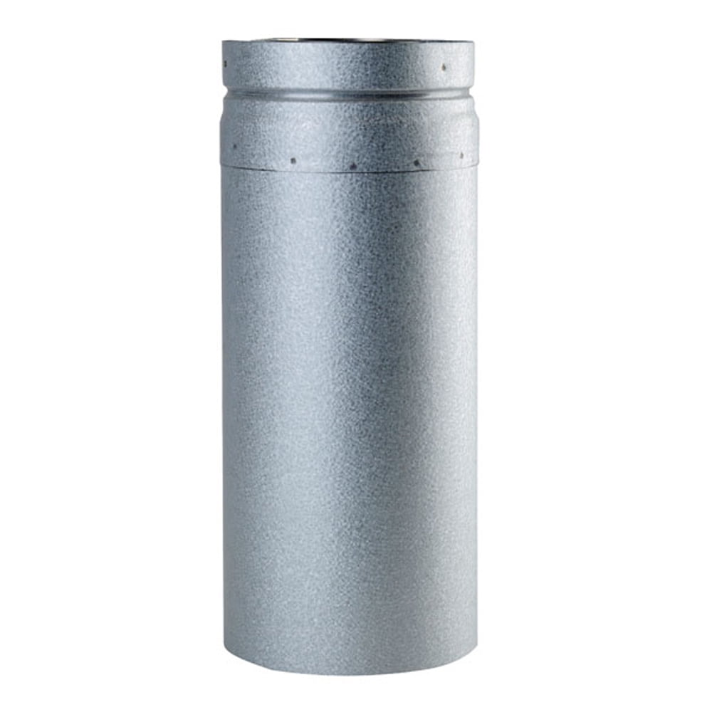 PelletVent 4" x 9" Pipe Slip Section Galvanized Vent Pipe - Walmart.com