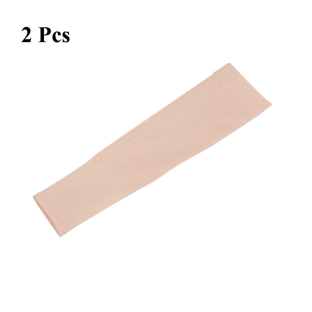 1/2 Pcs Unisex Arm Warmer Sun Protection Skin Color Long Sleeves Tattoo ...