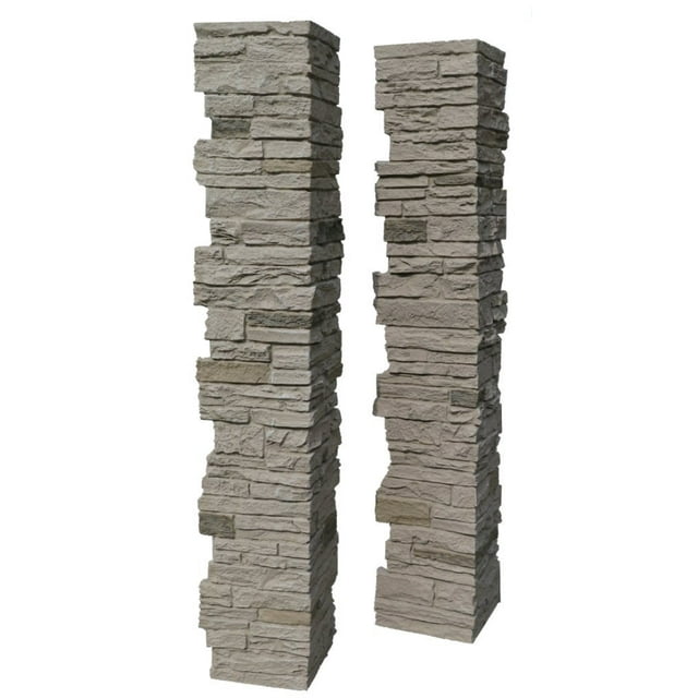 NextStone™ Faux Polyurethane Stone Split Post Cover - Sahara - Walmart.com