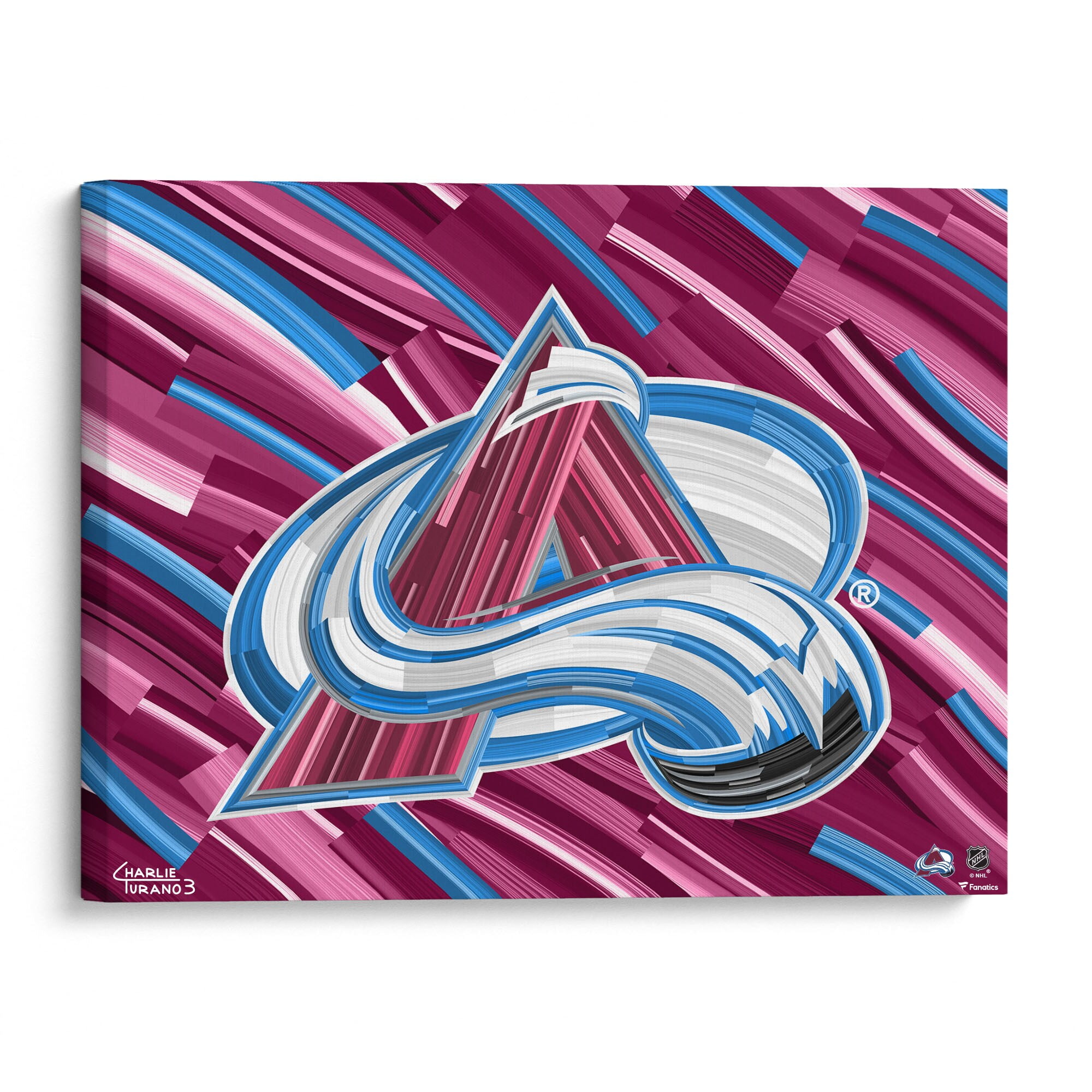 Colorado Avalanche Stretched 16" x 20" Giclee - Embellished by Artist ...