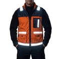 Stamzod Men's Reflective Safety Vest Sleeveless Mesh Zip-Up Waterproof ...