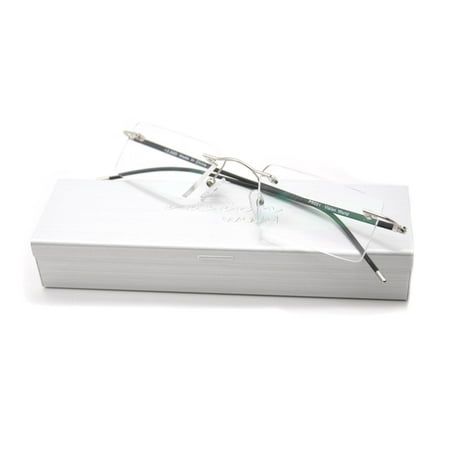 Vision World - Vision World Eyewear Thin Rectangle Rimless Reading ...