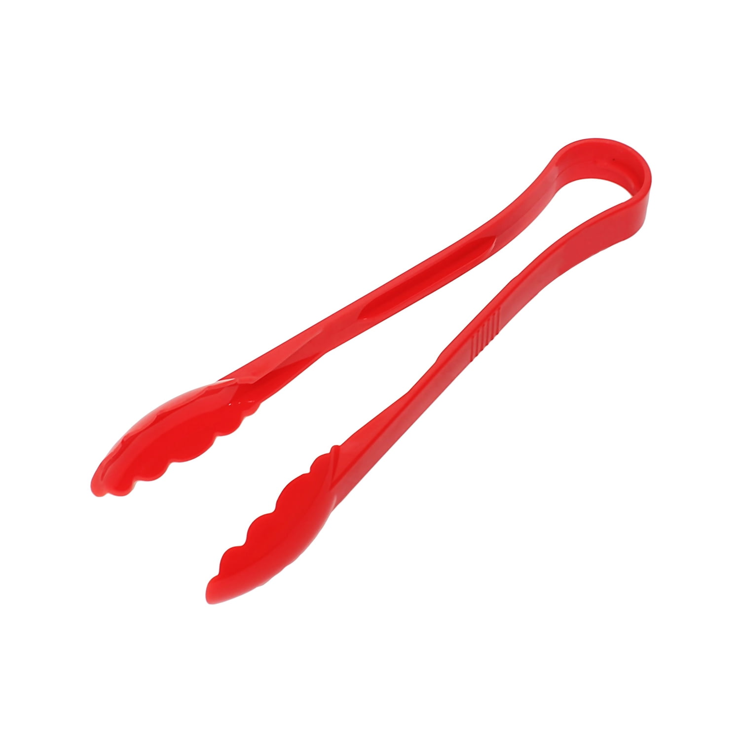 12" Scallop Grip Tong, Polycarbonate, Red,Pack of 24 - Walmart.com