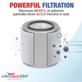 LifeSupplyUSA True HEPA Filter Replacement Compatible with Austin Air ...