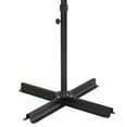 Solward 10ft Steel/ Metal Frame Black UV Resistant Cantilever Tilting ...