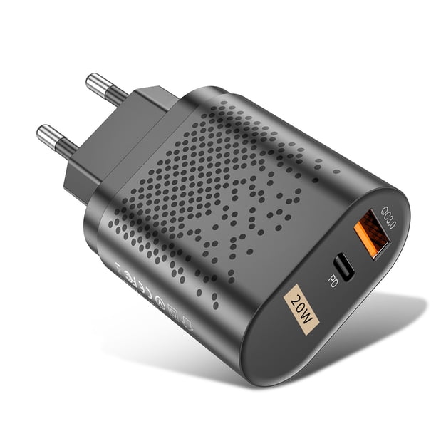 Cabezal de carga QC30 PD buen aislamiento 20W QC30 PD Cargador rápido ...