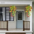 Artificial Pansy Hanging Flowers, Outdoor Lifelike Pansies Flower for ...