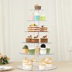 BalsaCircle 29 in Gold 12 Arm Tiered Round Metal Cupcake Holder Dessert ...