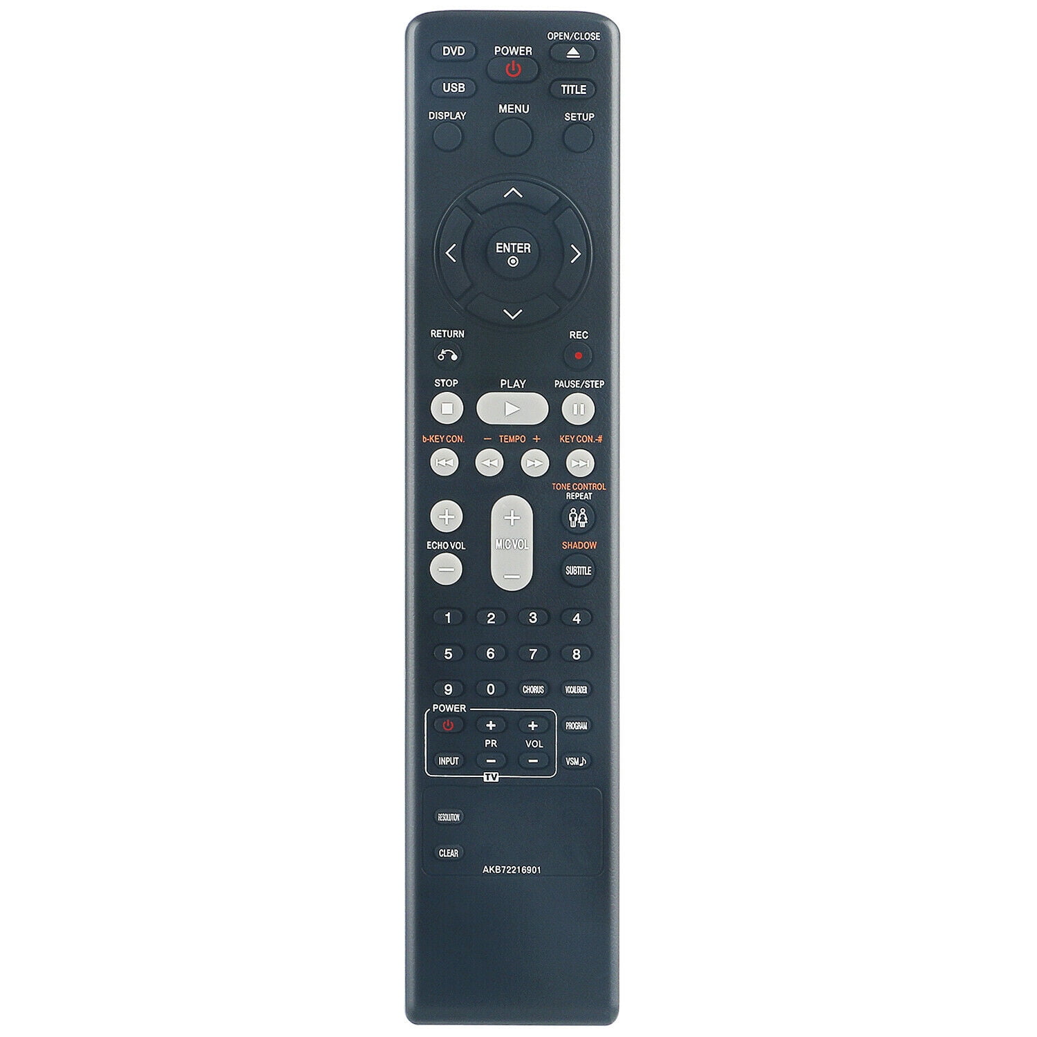 AKB72216901 Replace Remote for LG DVD Karaoke System DKS-9500H DKS-9500 ...