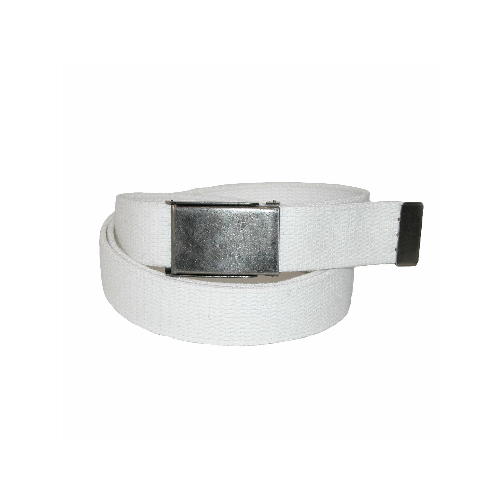Click here for Ctm Fabric Belt With Nickel Flip Top Buckle (Mens... prices