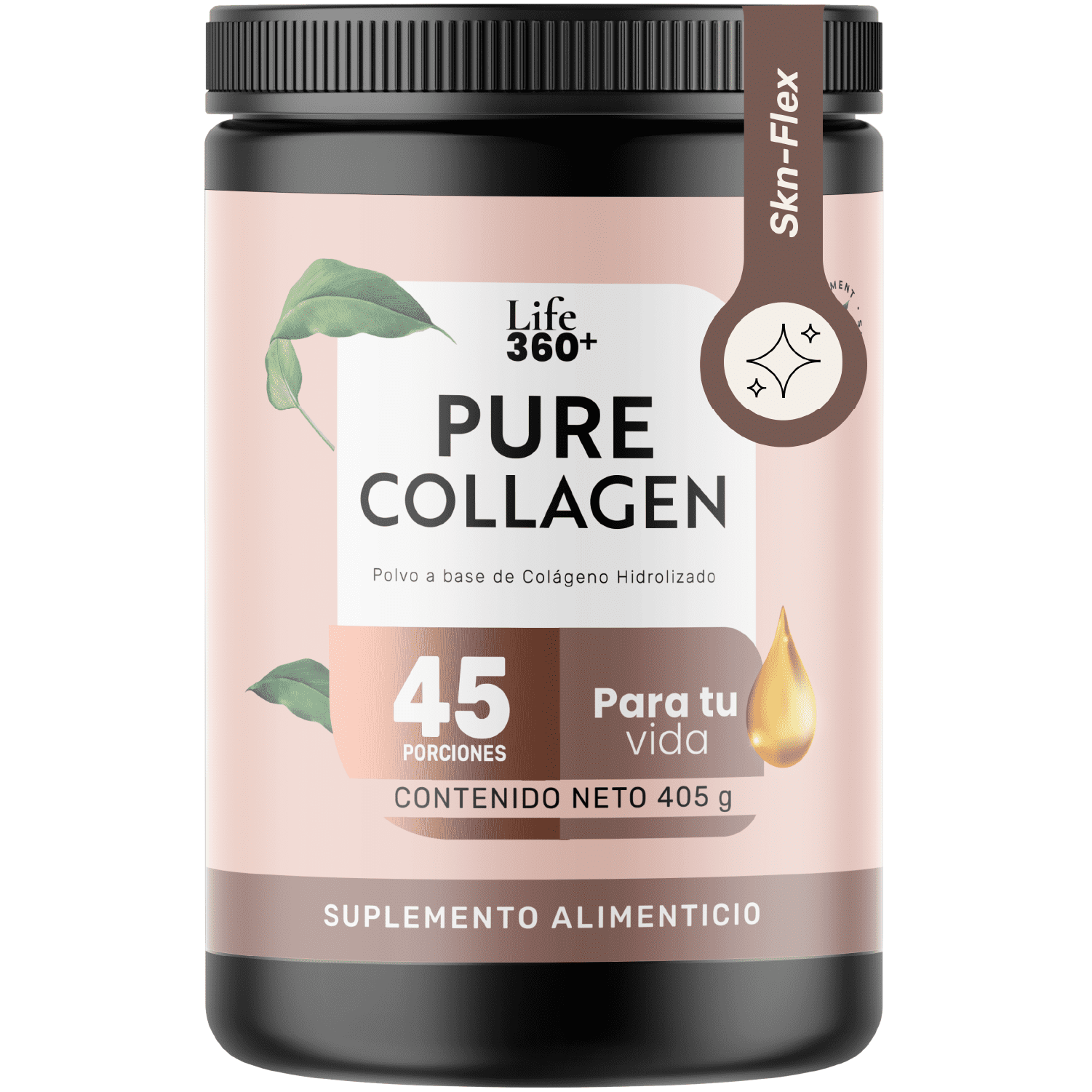 Colageno Hidrolizado LIFE 360+ Pure Collagen 405 gramos Suplemento en ...
