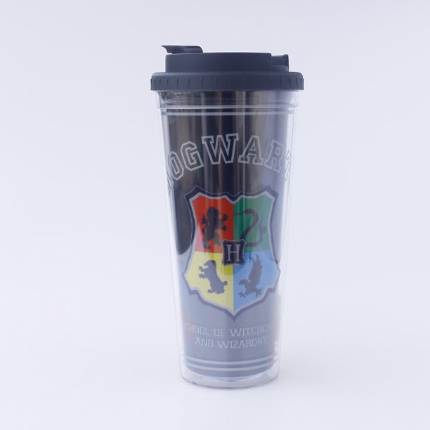 Harry Potter Hogwarts Crest Plastic Tumbler With Lid | Holds 24 Ounces ...