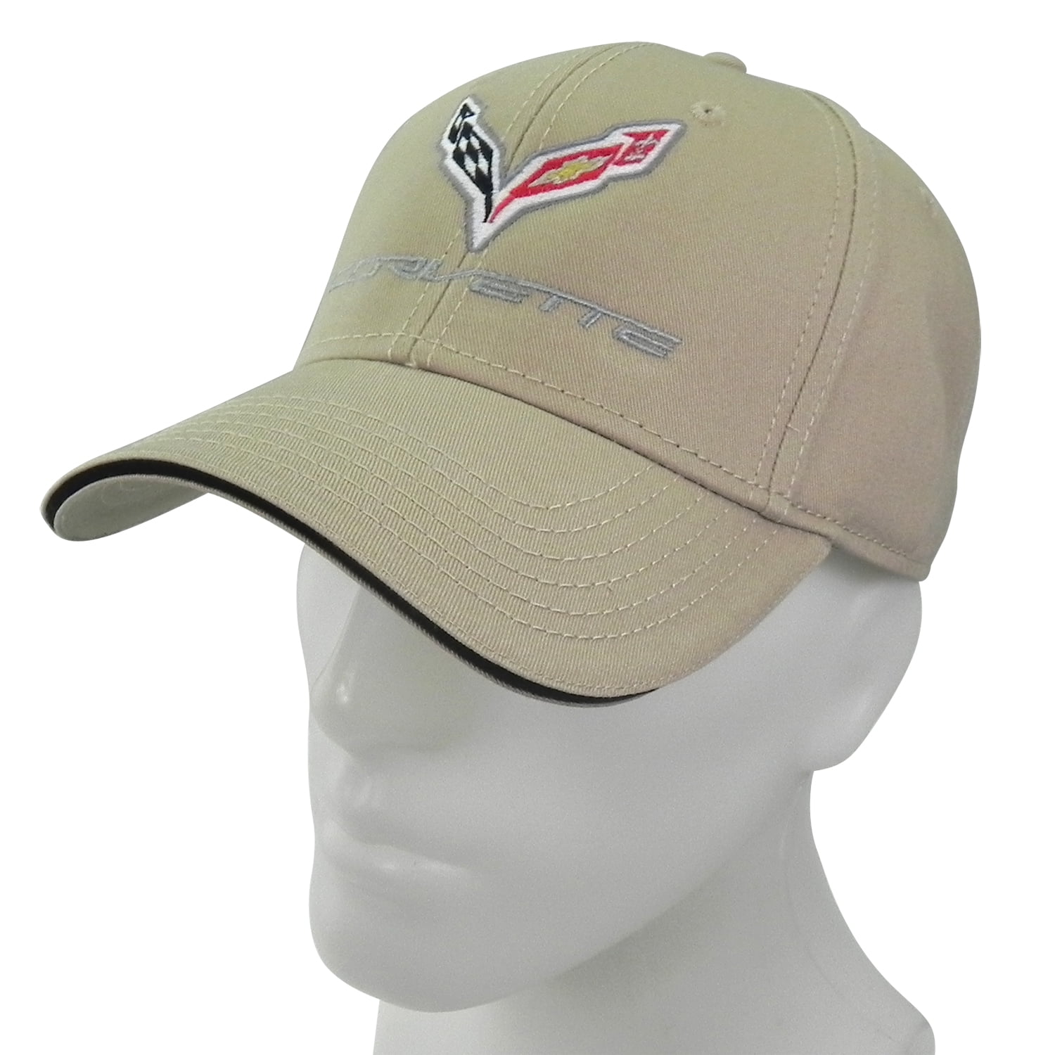 Chevrolet Corvette C7 Logo Beige Baseball Hat - Walmart.com