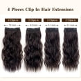 20 Inch Curly Clip In Hair Extensions 200g Wave Set (6A Brown) for Work ...