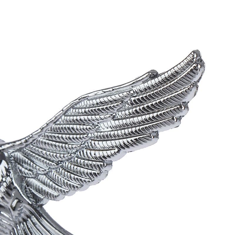 Buy Car Front Cover Chrome Hood Ornament Badge 3D Emblem Angel Eagle ...