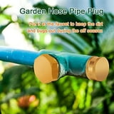 3/4" GHT Male Brass Pipe Plug Outer Hex Head Garden Hose Plug Pipe ...