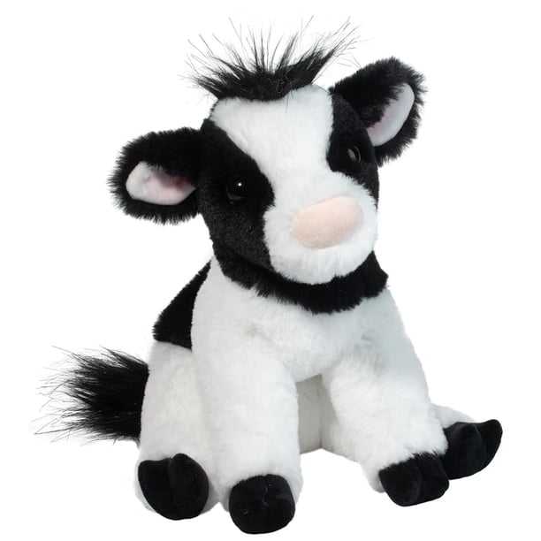 Douglas Cuddle Toys Elsie Black & White Cow Mini Soft Plush Stuffed ...