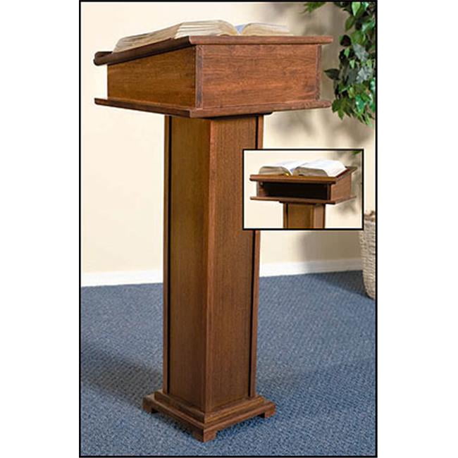 Christian Brands Church Supply LC908 Walnut Lectern with Shelf ...
