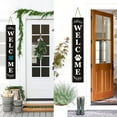 PERFNIQUE Interchangeable Welcome Sign for Front Porch Standing 47 x 7. ...