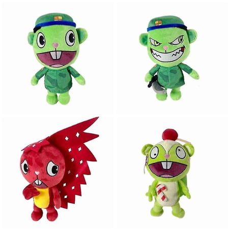Htf Plush Set , Htf Flippy Fliqpy Nutty Flaky Soft Stuffed Animals ...
