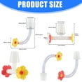 Pack Of 6 Hummingbird Feeders Tube LeakProof Replacement Part Flower ...
