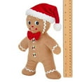 Bearington Jolly Ginger Christmas Plushie Toy, Stuffed Gingerbread Man ...