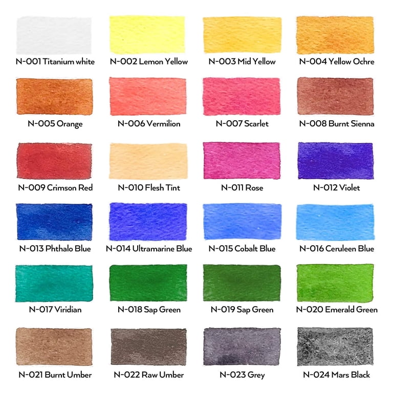 Oil Paint Color Names