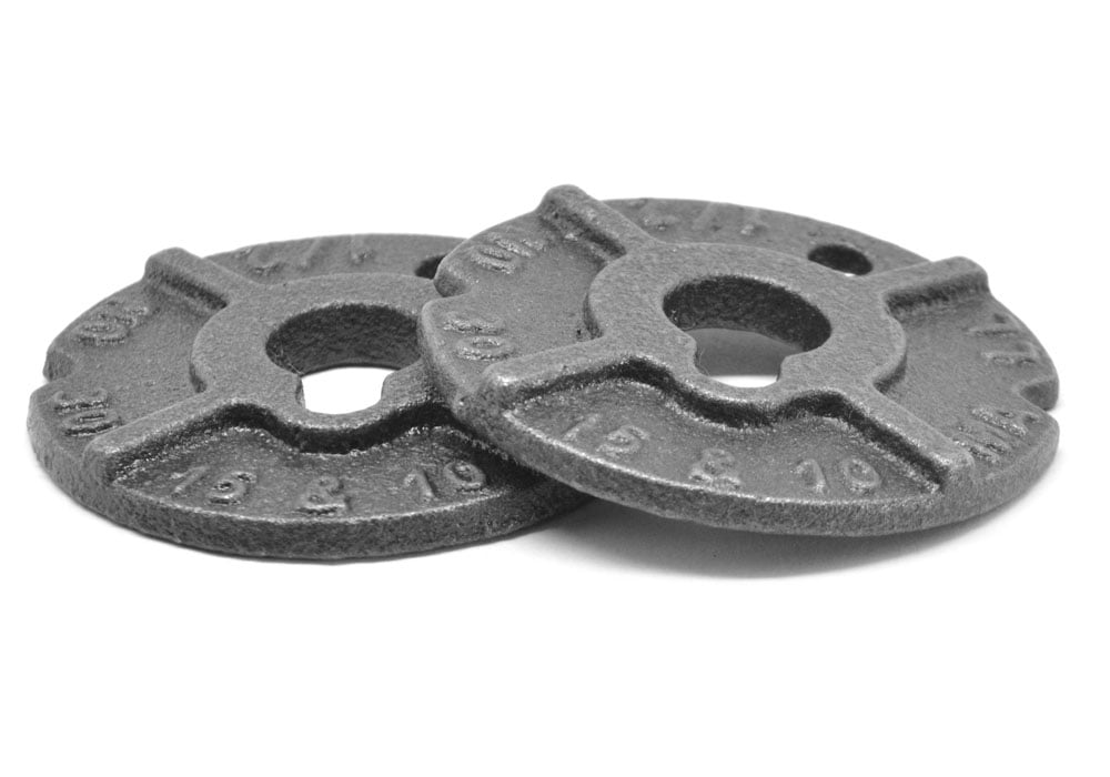 1" Round Malleable Washer Malleable Iron Plain Finish Pk 29 - Walmart.com