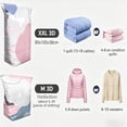 No‑Pump Vacuum Storage Bags, no pump needed. Saves 80% space, Perfect ...