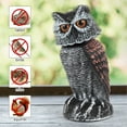Hedoc 2 Pack Fake Owl Decoys to Scare Birds Away from Gardens and ...