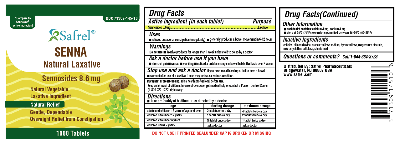 Buy Safrel Senna 8.6 mg Tablets (1000 Count) –Natural Sennosides ...