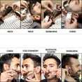 Men's Beard Shaping Tool With Inbuilt Comb Transparent Template Styling ...