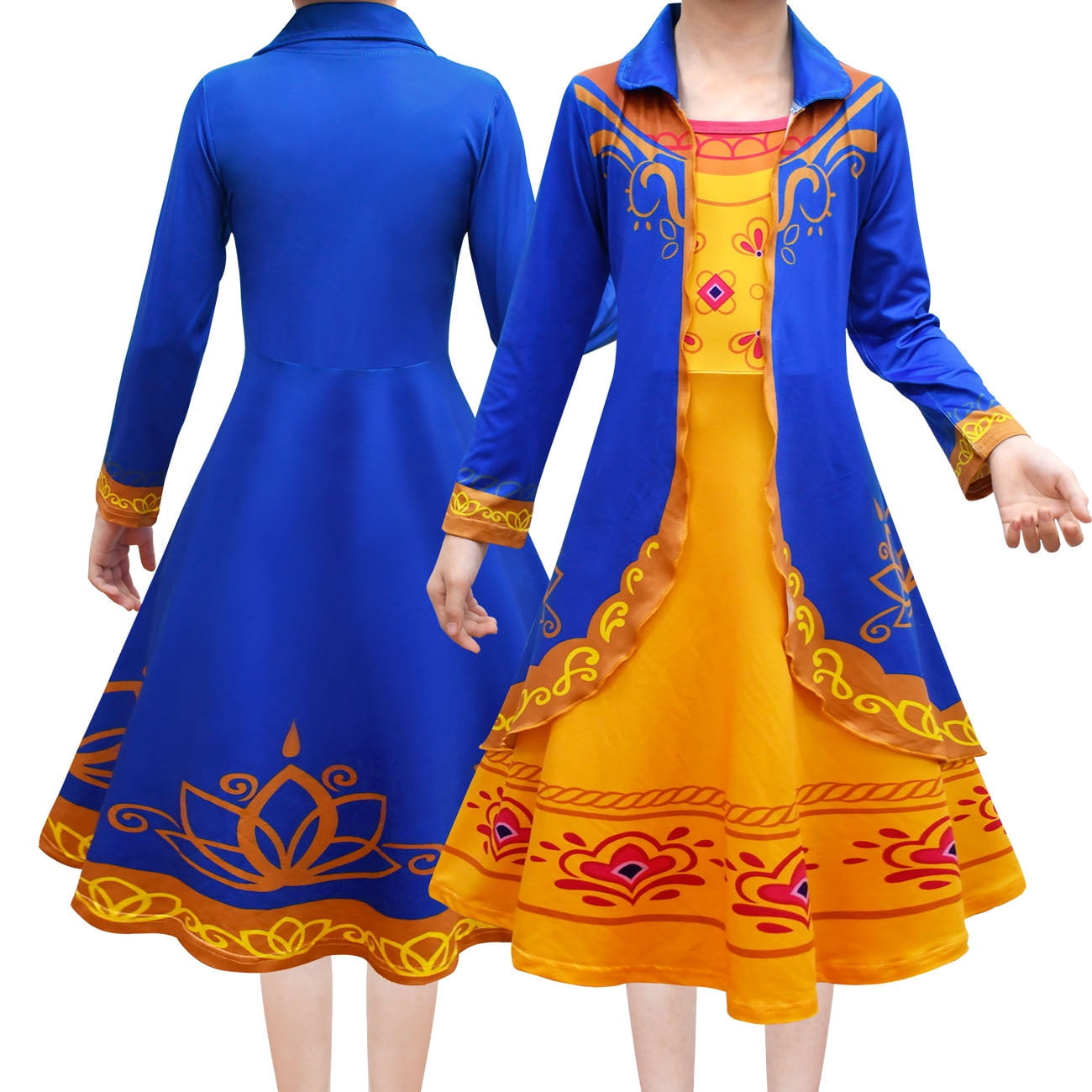 Girls Detective Mira Costume Dress Halloween Cosplay Long Princess ...