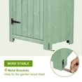 CREATIVE HOBBIES Lockable Outdoor Wooden Storage Shed, Garden Tool ...