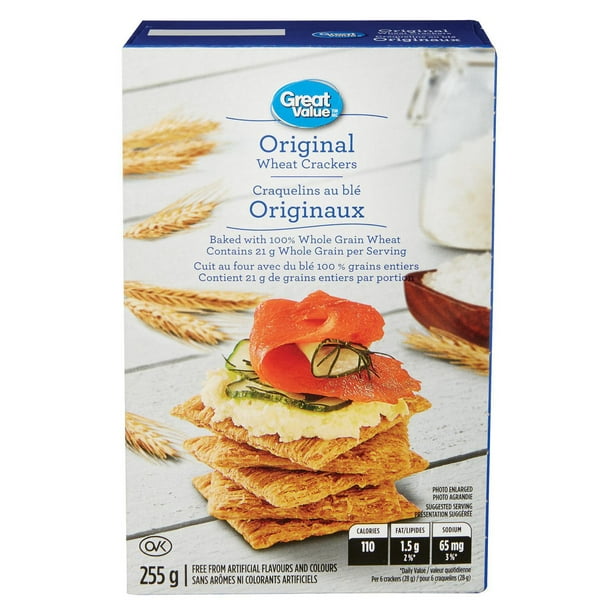 Great Value Original Wheat Crackers - Walmart.ca
