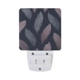 2PCS LED Night Light Auto On/Off Sensor Warm Light Dusk to Dawn for ...