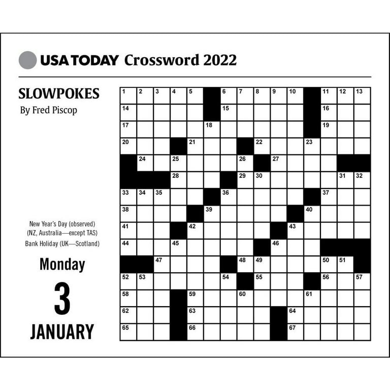 Free Printable Crosswords Usa Today Free Printable